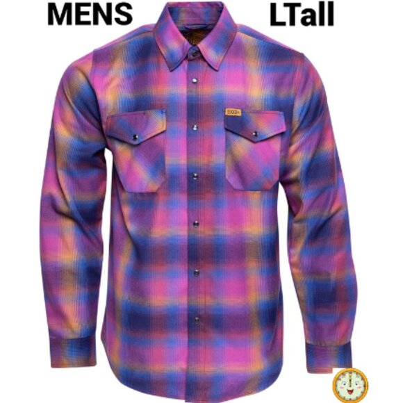 DIXXON | Shirts | Dixxon Flannel Desert Mornings Flannel Shirt Mens L ...